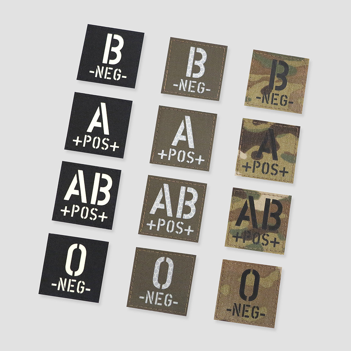 Medical Velcro Patches – Blood Type – Perroz Designs